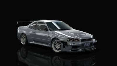 2002 Nissan Skyline GTR R34 Gundam MCR | Car Mod | Assetto World
