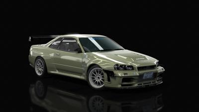 2002 Nissan Skyline GTR R34 Gundam MCR | Car Mod | Assetto World