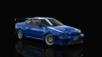 2002 Nissan Skyline GTR R34 Gundam MCR | Car Mod | Assetto World